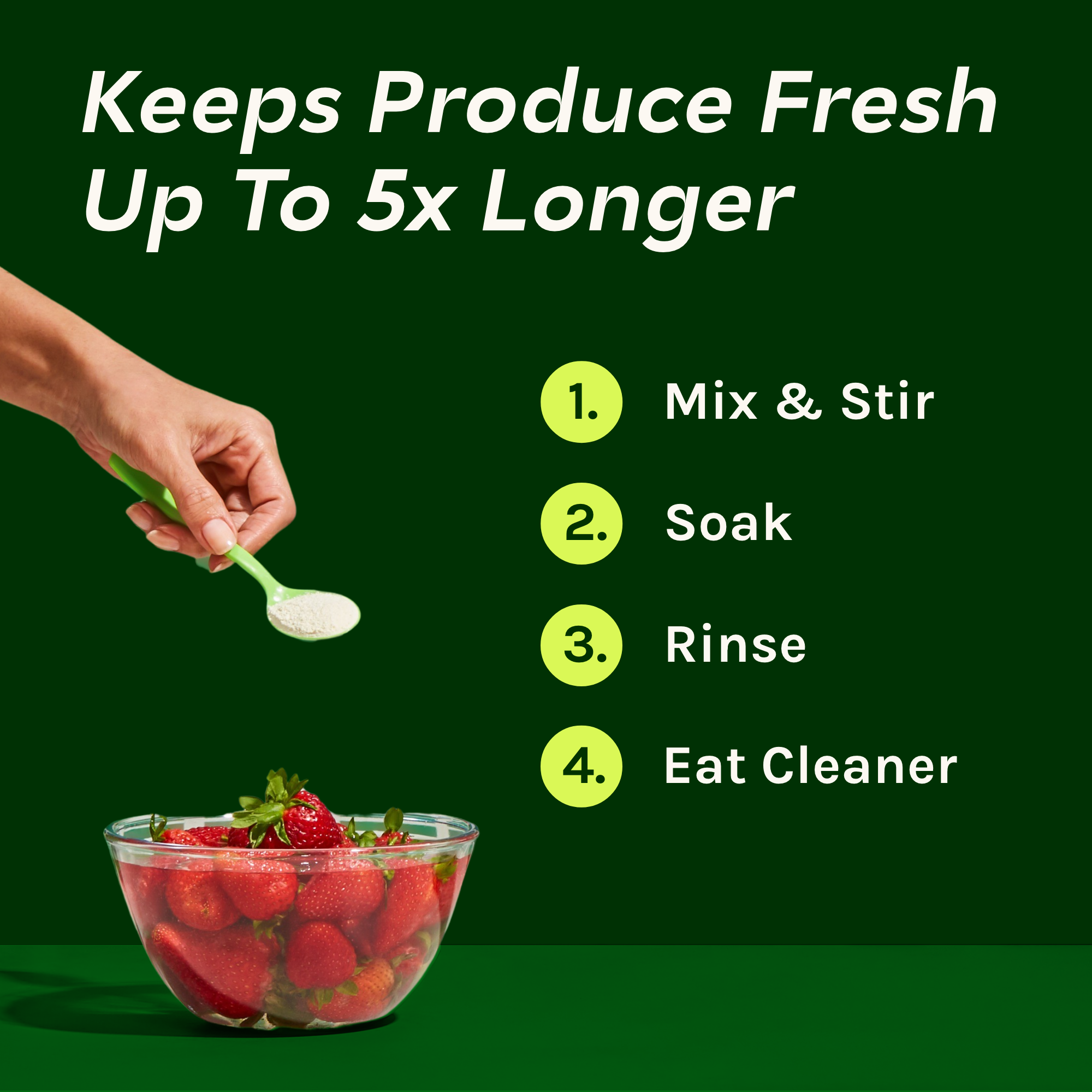 Eat Cleaner All Natural Fruit & Veggie Wash Powder (3lb x 6 ...